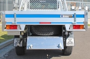 Under Tray Spare wheel Storage wide tyre - Tip Top Equipment